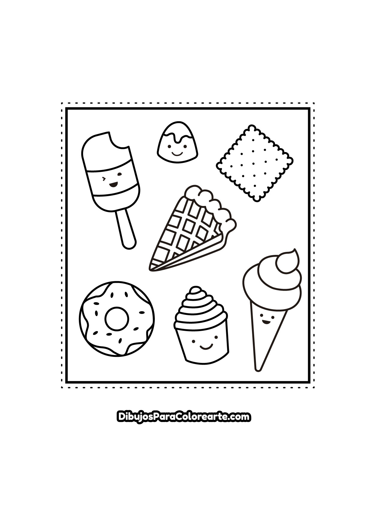 Dibujos para Imprimir y pintar * Dulces